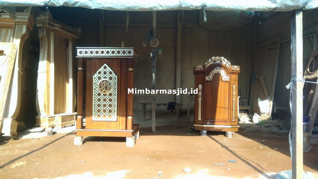 70+ Model dan Motif Mimbar Masjid Minimalis Dan Podium Jati Kubah ...
