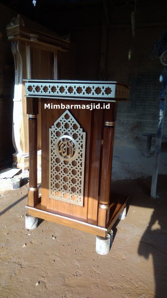 70+ Model dan Motif Mimbar Masjid Minimalis Dan Podium Jati Kubah ...
